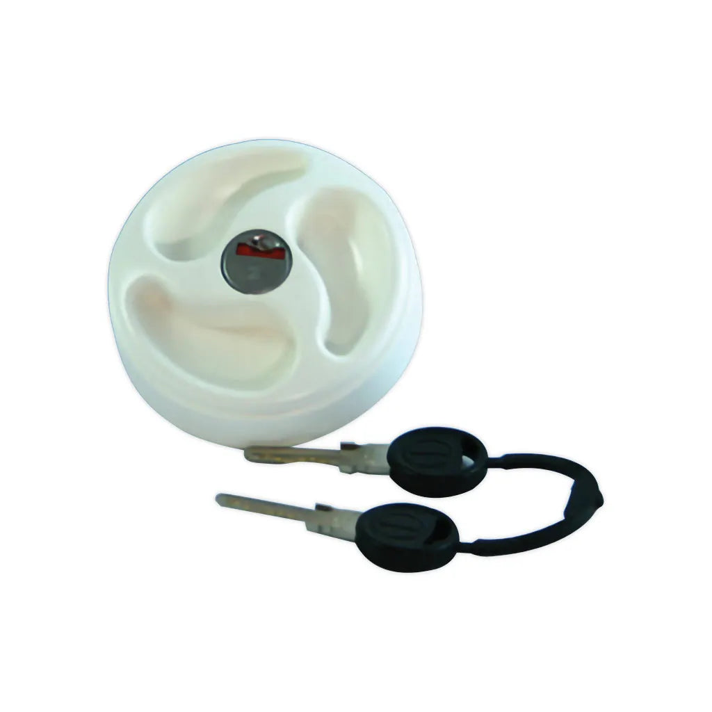 UK Water Filler Cap & Key - White 8010781