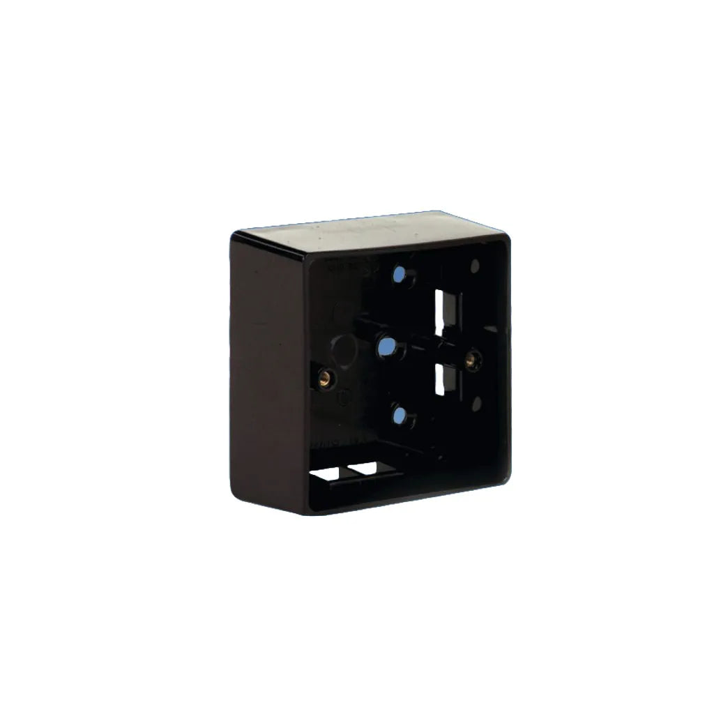 Black Single Surface Mount Box 37mm 8016566